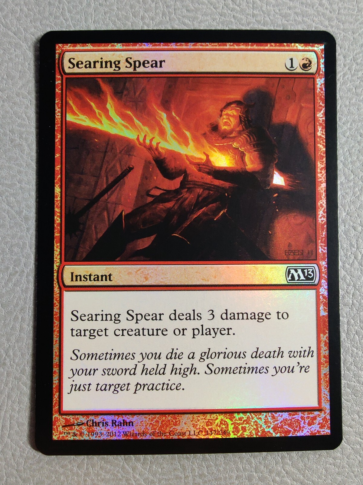 Searing Spear Foil | NM | Magic 2013 M13 147/249 | Magic the Gathering ...