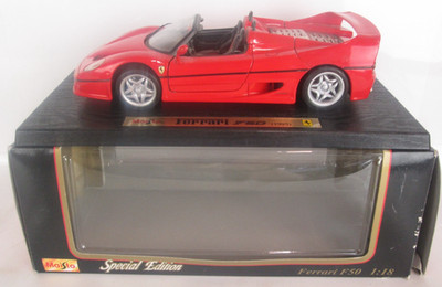 Maisto Special Edition Ferrari F50 Model Red Car Scale 1:18 In Storage ...