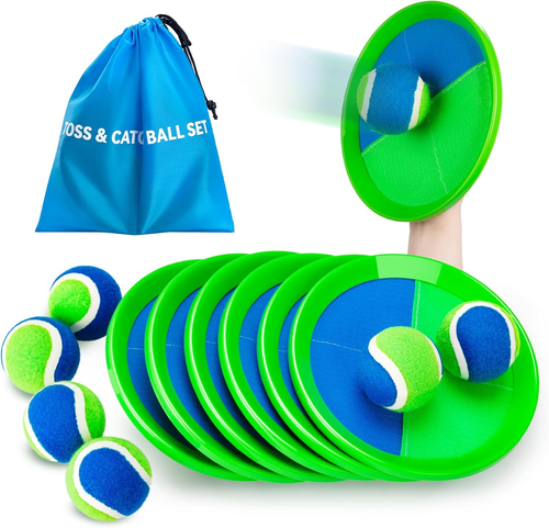 Beach Toys Outdoor Games for Kids Ages 3-10-Yard Lawn Games Ball Catch ...