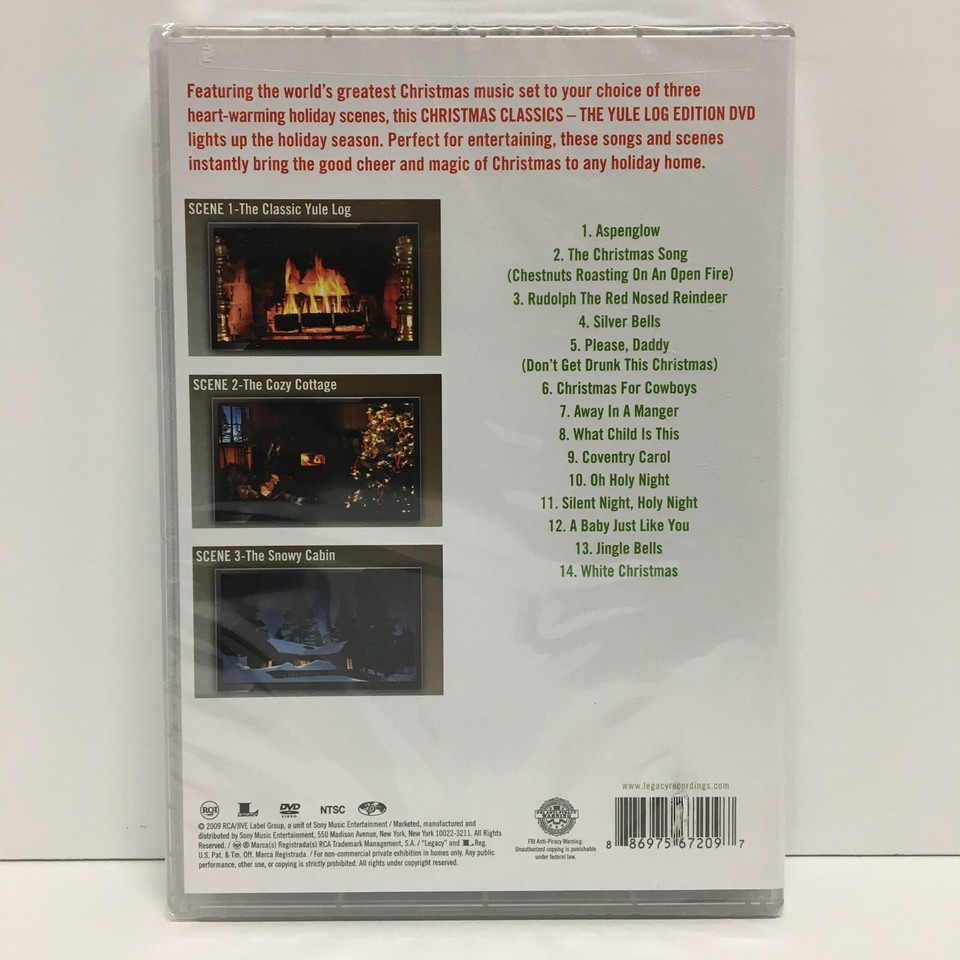 Rocky Mountain Christmas by John Denver (DVD) Yule Log Edition Sealed w ...