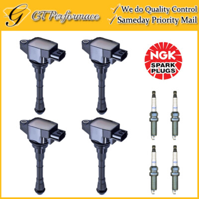 Quality Ignition Coil & NGK Spark Plug 4PCS for 2012-2017 Nissan Juke 1 ...