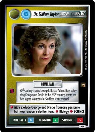 Star Trek: Dr. Gillian Taylor (Non-aligned) [Mint/Near Mint] The Motion ...