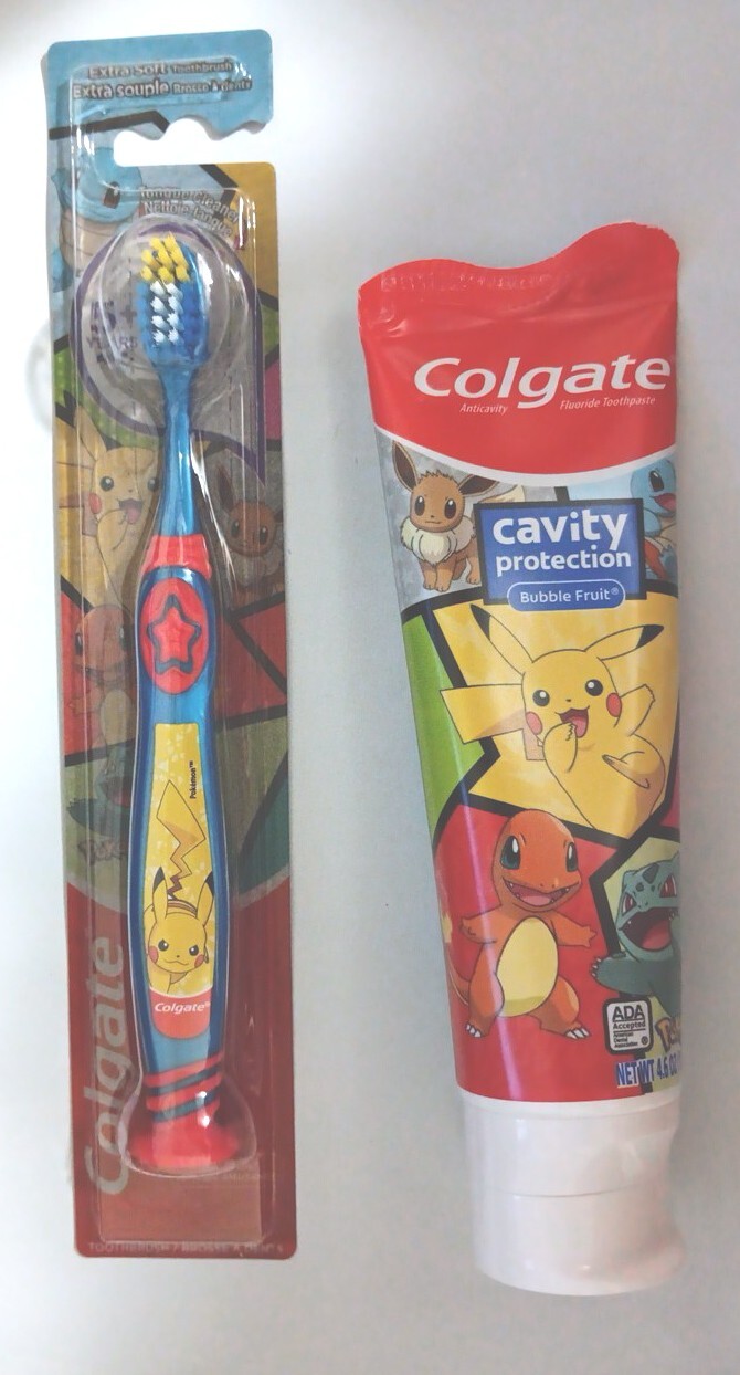 Colgate Kids Pokémon Toothbrush with Suction Cup & 4.6 oz Toothpaste ...