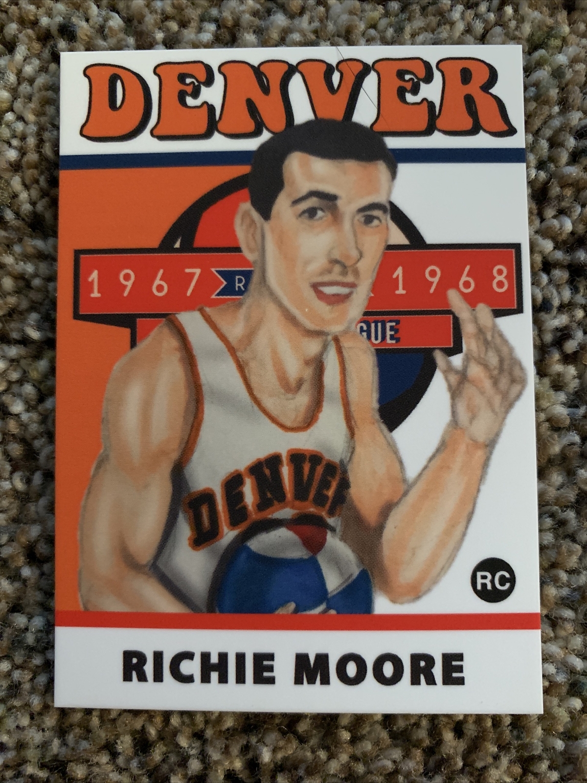 2019 1967-68 Lana Sports ABA Richie Moore RC #47 | eBay