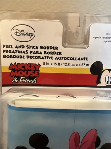 Disney Mickey Mouse & Friends Peel And Stick Wall Border Minnie Donald ...