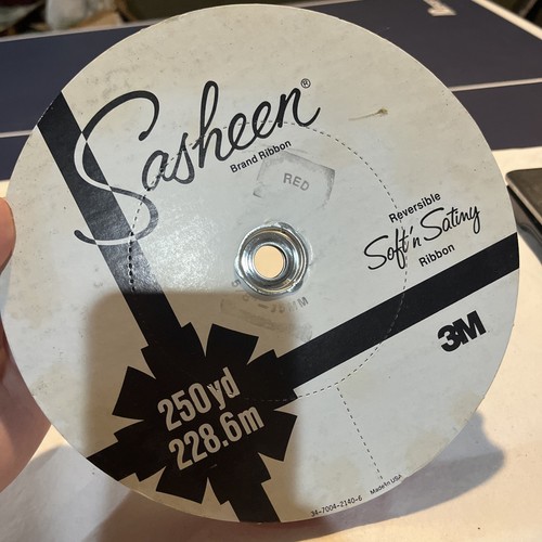 Vintage 3M Sasheen Red Ribbon Roll USA 5/8” 250 Yards | eBay