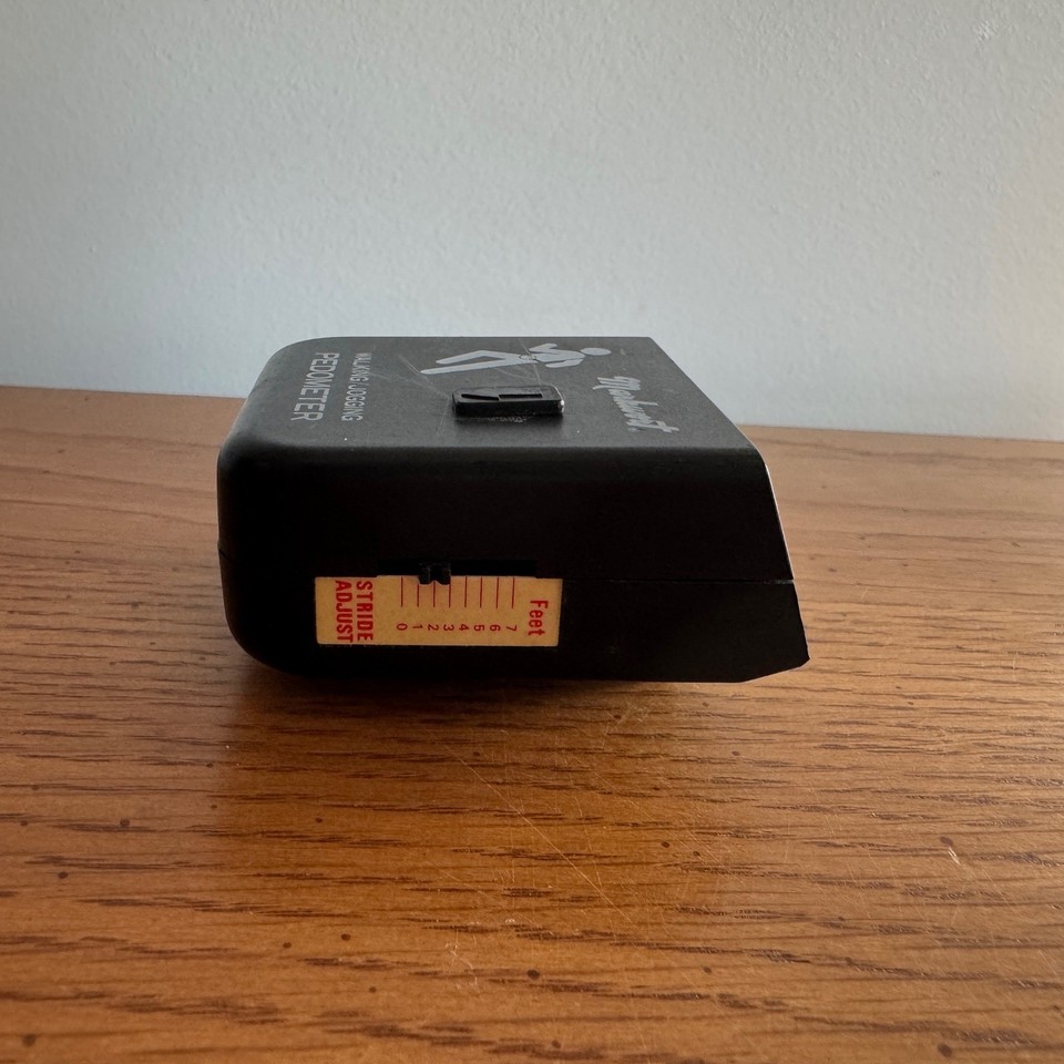 Markwort Walking Jogging Pedometer Black Analog Step Counter Clip On ...