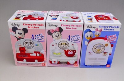 Bandai Miniatures Disney Friends Mini Kitchen Mickey Minnie Full Set 3 ...