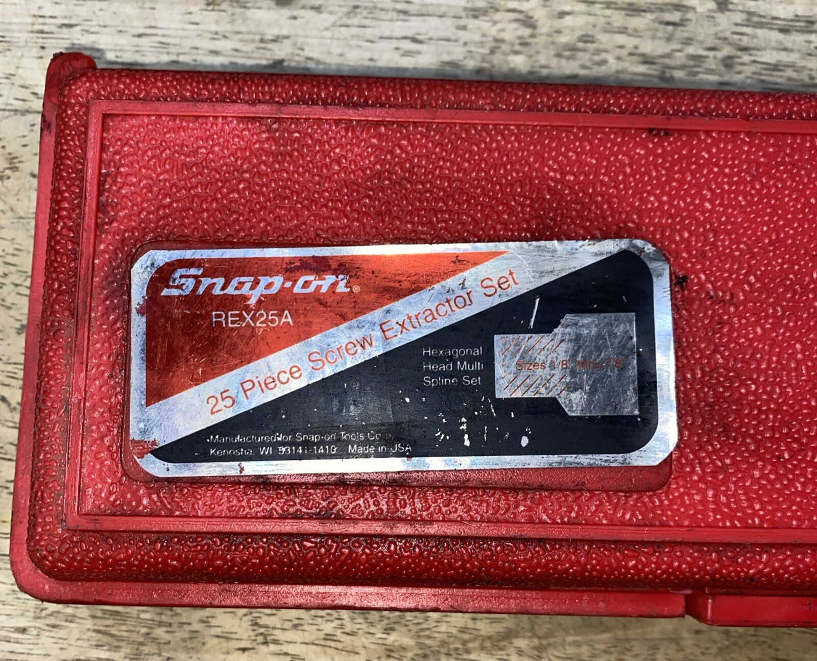 Snap-on REX25A 25 PC Screw Extractor Set Missing 1 for sale online | eBay