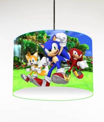 SONIC the HEDGEHOG CEILING DRUM LIGHT SHADE / TABLE LAMPSHADE 3 SIZES ...