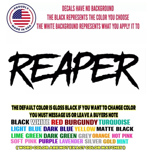 Grim Reaper Devil Evil Wicked Car window decal sticker bumper outdoor ...