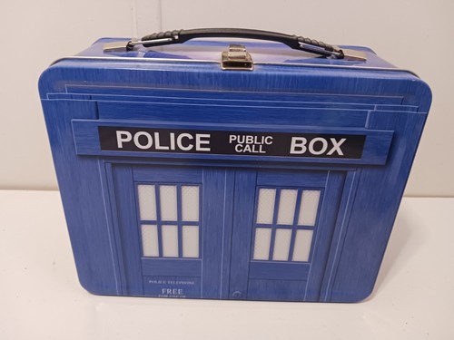 Vintage 1996 Doctor Who Tardis Tin Tote Lunchbox Licensed By BBC | eBay