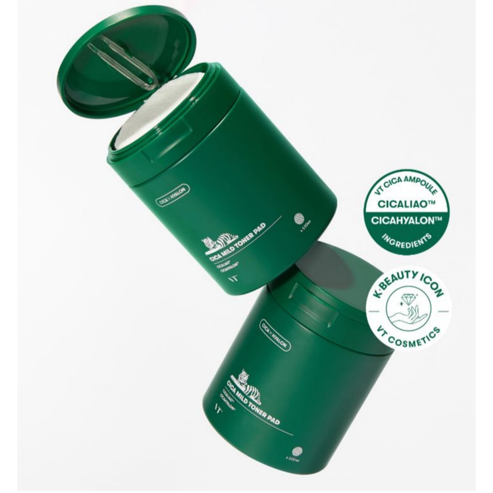 VT Cosmetics Cica Mild Multi Toner Pad 100ea/210ml Dead Skin Cells Calm ...