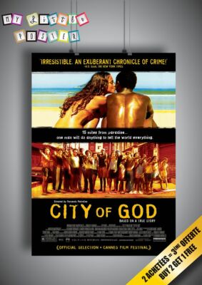 City Of God Poster Movie Wall Art Cult | eBay Australia