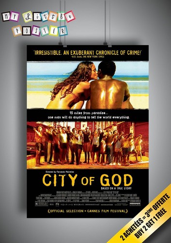 City Of God Poster Movie Wall Art Cult | eBay
