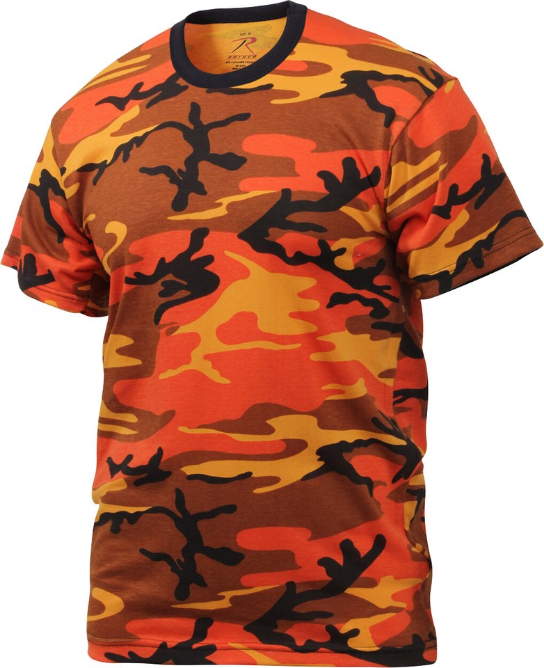 Camo T-Shirt Tactical Tee Short Sleeve Military Army Camouflage Uniform ...
