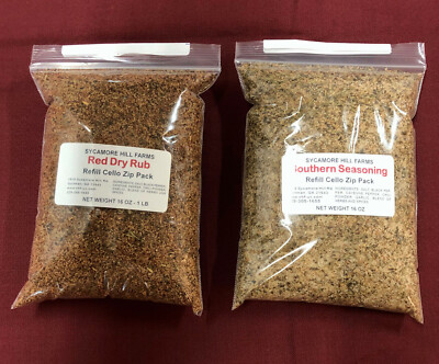 Dry Red Meat Rub & Southern Seasoning Combo - Each Bag 1 lb | eBay