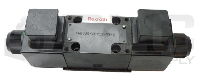REXROTH 4WE6J6X/EW110N9K4 DIRECTIONAL SPOOL VALVE W/2 R900020175 COIL ...