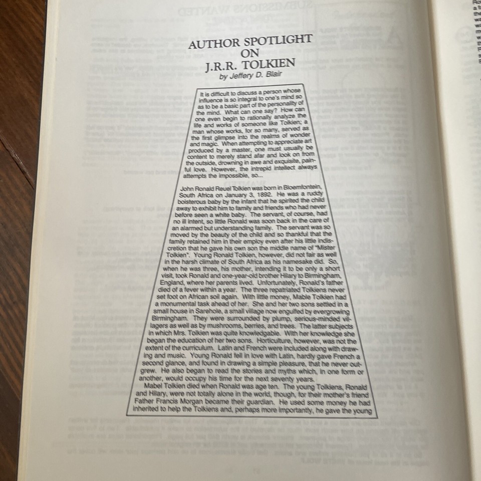 White Wolf Magazine #8 Runes Jorune Battletech RPG PBM Magick Spells D ...