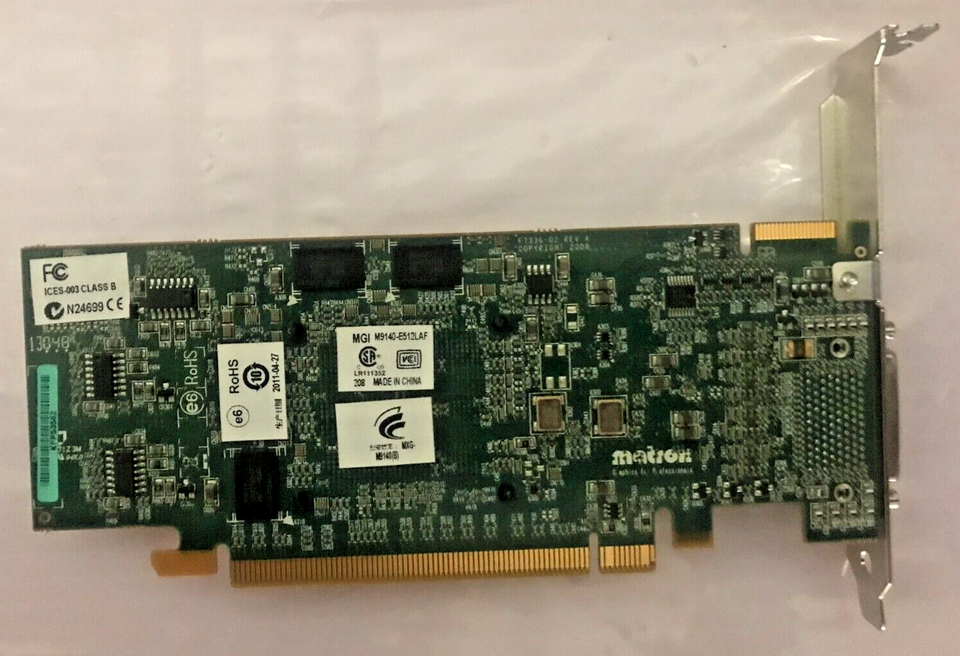 Matrox M9140 512 MB GDDR2 M9140-E512LAF PCI Express Video Card | eBay