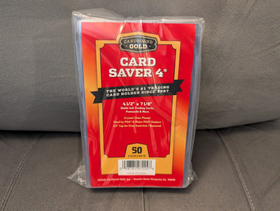 Cardboard Gold Card Saver 4 - 4.5x7.125in Holds 4x6in Cards & Postcards ...