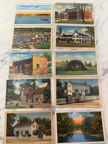 ANTIQUE COLLECTION OF 51 VERY OLD MICHIGAN POSTCARDS - VERY NICE | eBay