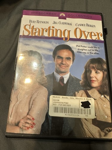 Starting Over (DVD, 2005, Widescreen) Burt Reynolds/Jill Clayburgh ...