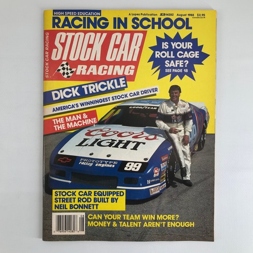 Stock Car Racing Magazine August 1988 Newsstand Edition | eBay