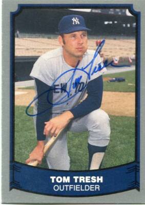 1989 Pacific Legends - TOM TRESH - Hand Signed Autograph - YANKEES (D ...
