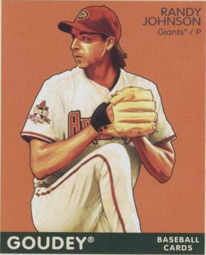 2009 Upper Deck Goudey - Randy Johnson #4 Mini Green Back for sale ...