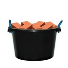 45L Heavy Duty Bucket with Rope Handle Plastic Water Storage Plaster ...