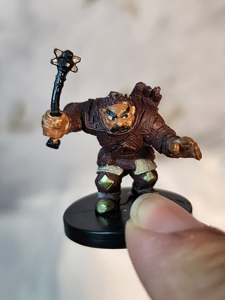 D&D Miniatures Wild Elf Rider #29, Orc Savage #57, & Dwarf Artificer #3 ...