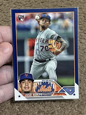 2023 Topps Jose Butto Blue Parallel RC New York Mets Rookie #615 | eBay