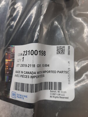 New OEM Left Front door Auxiliary Weather-Strip 2017-20 Acadia 23100198 ...