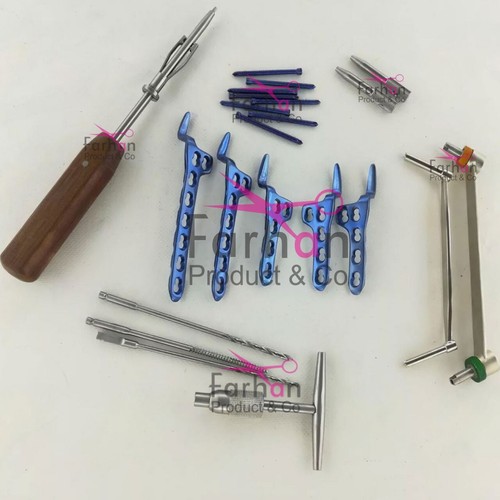 Clavicle Hook 3.5 mm Locking Plates set 59 Pcs w Screws & Instrument ...