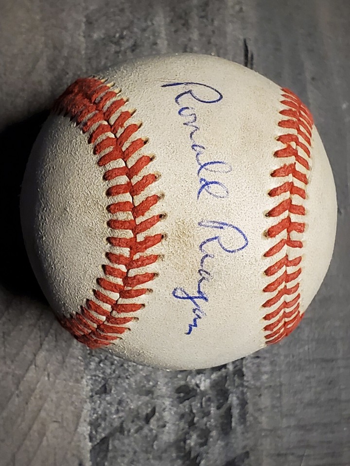 President Ronald Reagan Signed Autographed Baseball COA | eBay