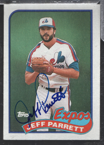 Jeff Parrett Expos Autographed 1989 Topps #176 w/COA 011824NPCD18 | eBay