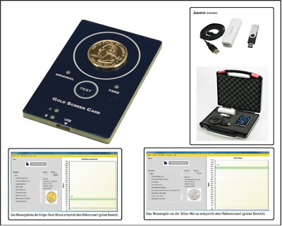 Gold Tester Goldscreencard + Accessory Look Gold & Silver Coins Test ...