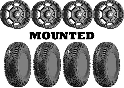 Kit 4 CST Lobo RC Tires 32x10-14 on Sedona Rift Black Wheels HP1K | eBay