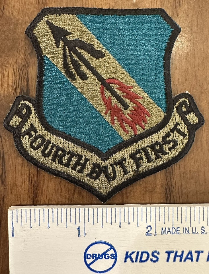 USAF Air Force Military Patch 4TH Tactical Fighter Wing FOURTH BUT ...