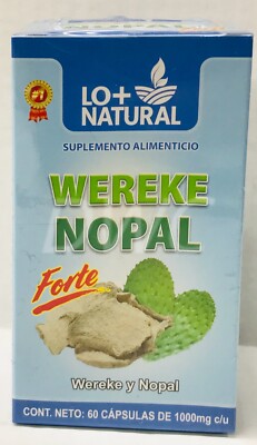 LO+ NATURAL Dietary Supplement Wereke Nopal Forte 60caps 1000mg | eBay