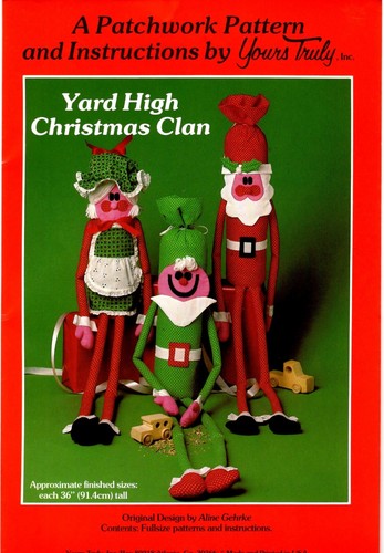 Yard High Christmas Clan Craft Pattern by Yours Truly 3811 | eBay