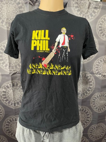 Shaun Of The Dead T-Shirt Kill Phil Parody Black Gildan SoftStyle Men's Medium | eBay