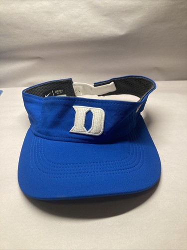 Nike Duke Blue Devils Dri-Fit Adjustable Visor - White for sale online ...