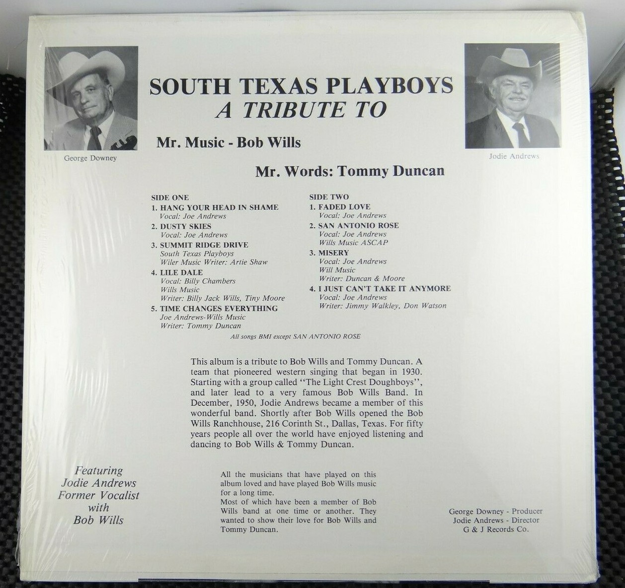 George Downey and the South Texas Playboys (G&J Records BW 1571) | eBay