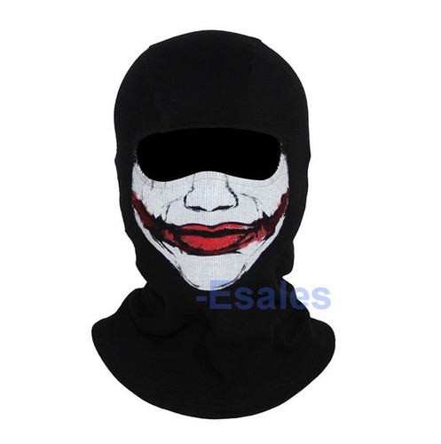 The Joker Smile Balaclava Mask Helmet Cosplay Face Hood Halloween CS ...