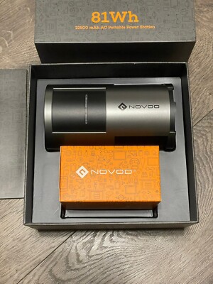 NOVOO Power Bank with AC Outlet 81Wh Portable Charger 22500mAh with USB ...