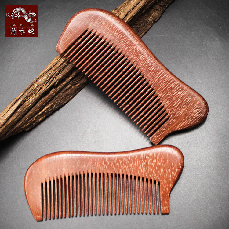 High quality Chinese Red Sandal Wood Comb Fine Toothed Hair Comb Brush ...