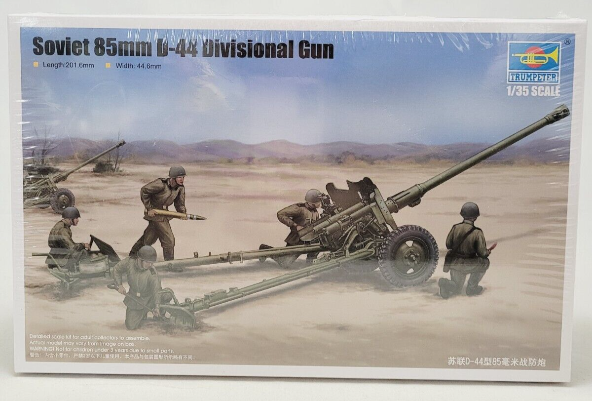 Trumpeter Soviet 85mm D-44 Divisional Gun - Plastic Model Military ...