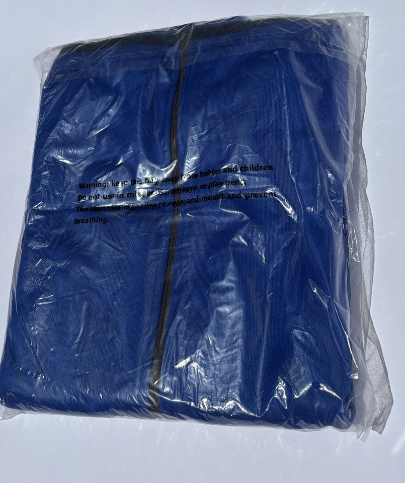 NEW Menards Vest Men L Blue Employee Work Uniform Full Zip Fleece ...